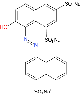 E124-ponceau-4r – Chemiepedia.nl